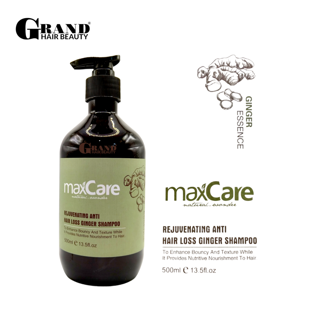 Maxcare Ginger Rejuvenating Anti-Hair Loss Shampoo 500ml - Grand Hair ...